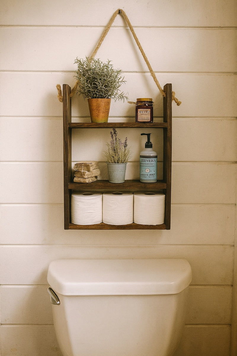 Rustic Hanging Shelf: The Perfect Blend of Style and Function for Your